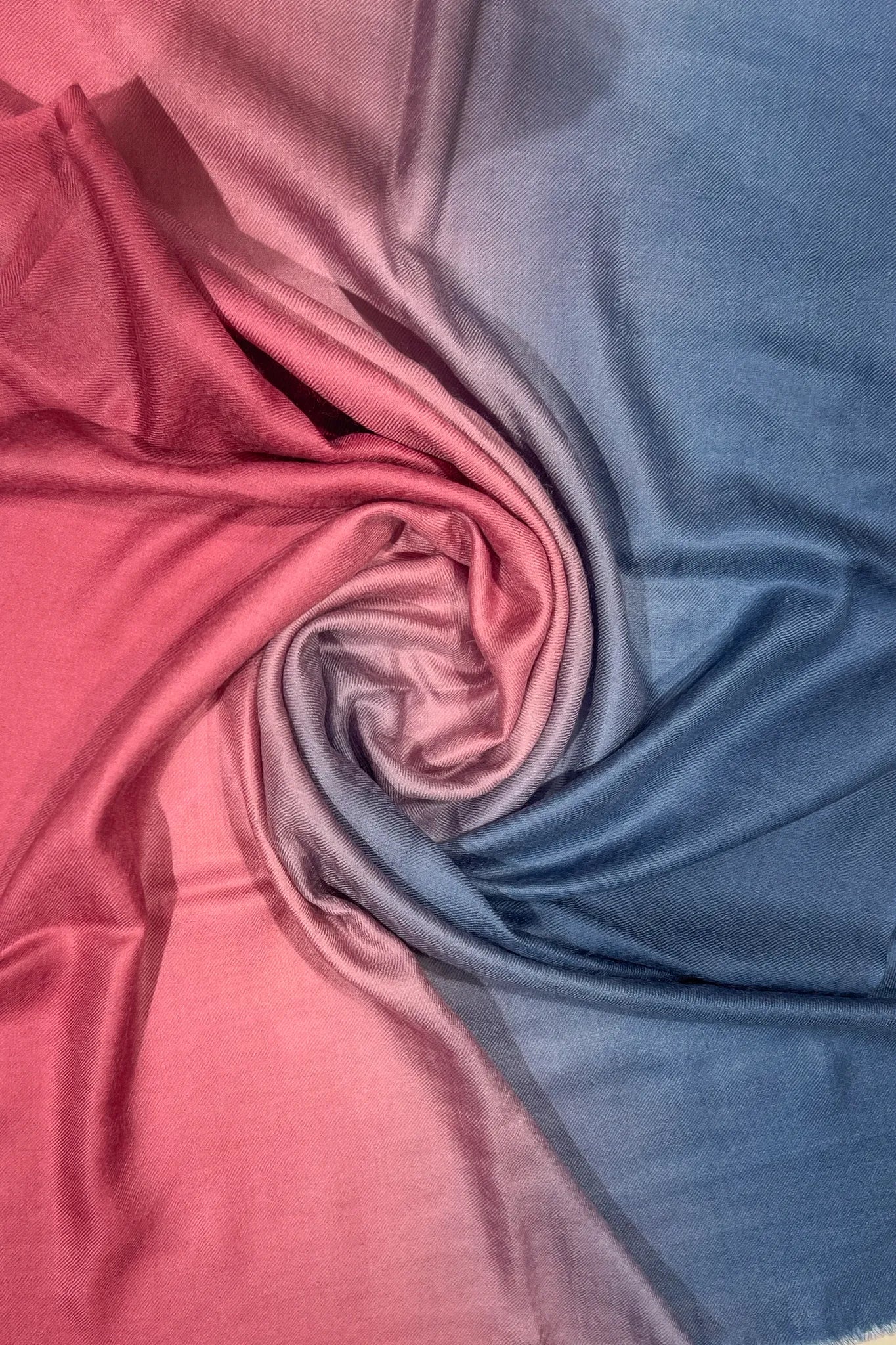 Dual Drift: Pink & Slate Grey Pashmina Stole | Angad Creations