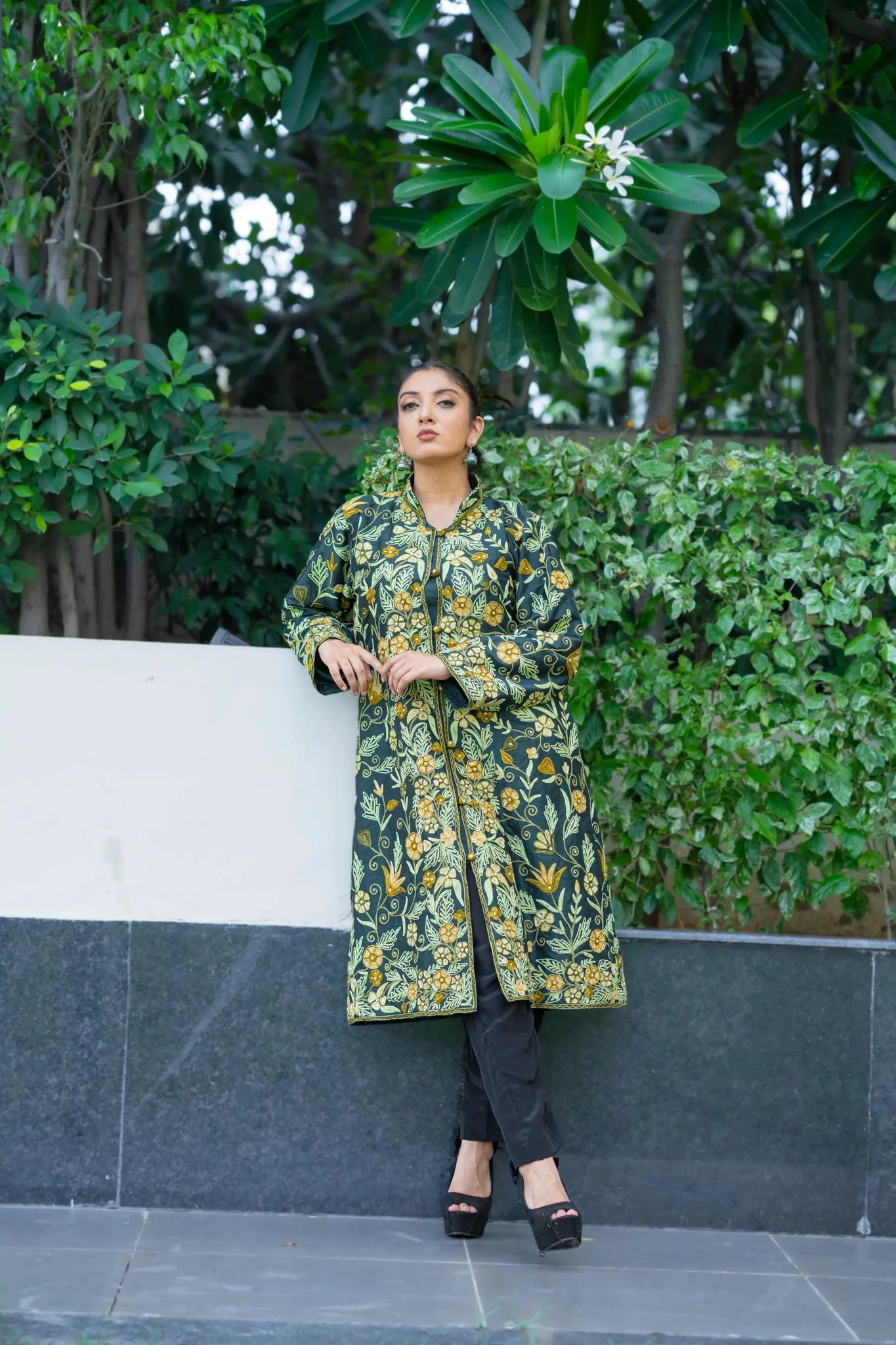 Bagh-E-Zeba - Womens Embroidered Coat | Angad Creations