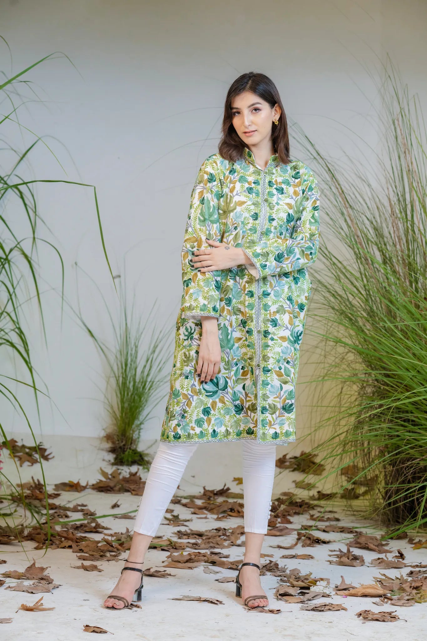 Banafsha - Womens Embroidered Coat | Angad Creations